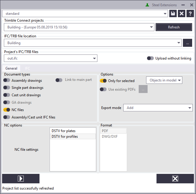 Linking documents to Trimble Connect | Tekla User Assistance