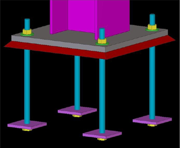 Using Base Plate Connection 1042 | Trimble User Assistance