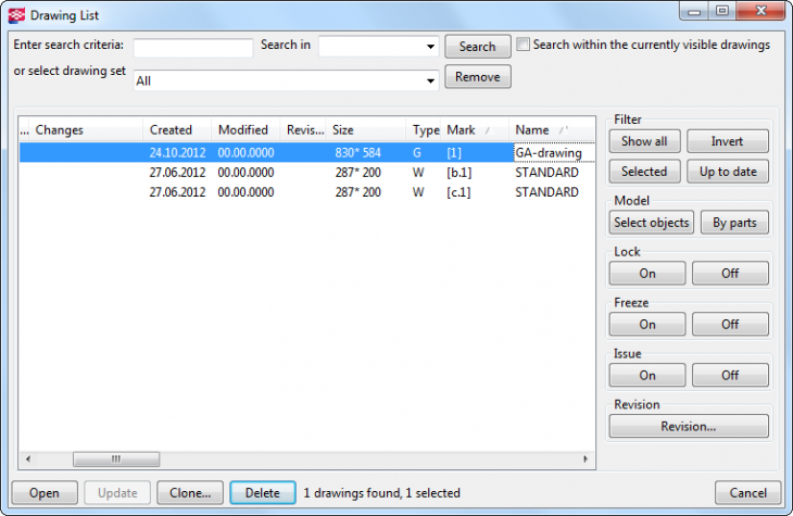Ga Part Selection Tekla User Assistance