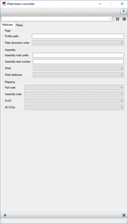 Plate beam converter | Tekla User Assistance