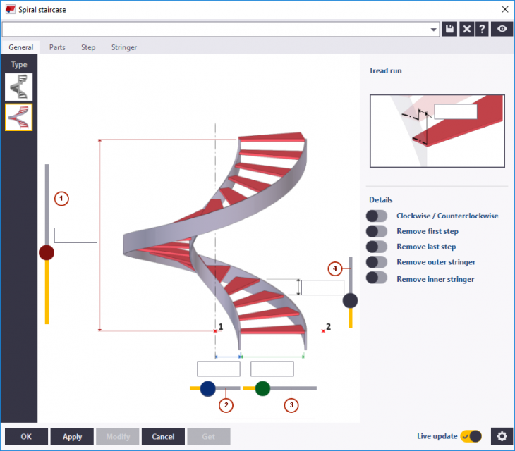 Spiral Staircase 20 Tekla User Assistance