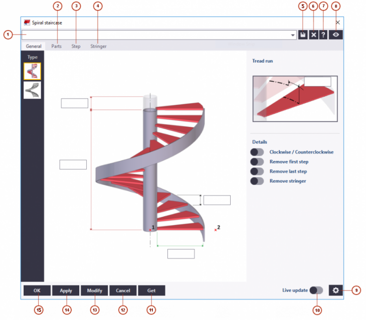Spiral Staircase 20 Tekla User Assistance