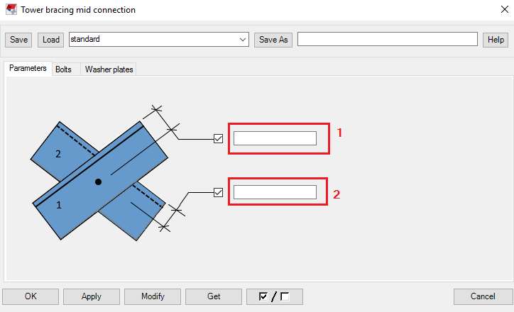 Tower Bracing Mid Connection | Trimble User Assistance