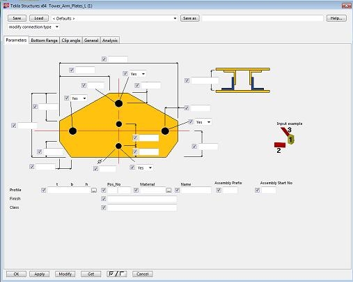 Tower Arm Plates L Profiles | Tekla User Assistance