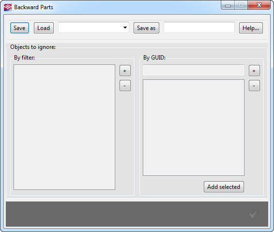 Backward parts | Tekla User Assistance Backward parts | Tekla User Assistance