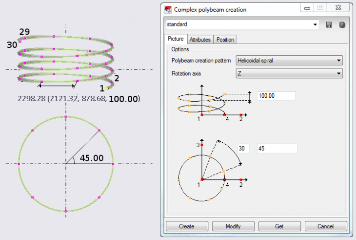 how to draw ellipse in tekla