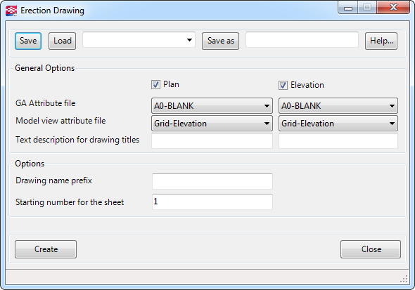 Erection drawing | Tekla User Assistance