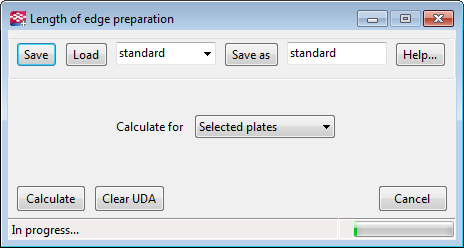 Length of edge preparation | Trimble User Assistance