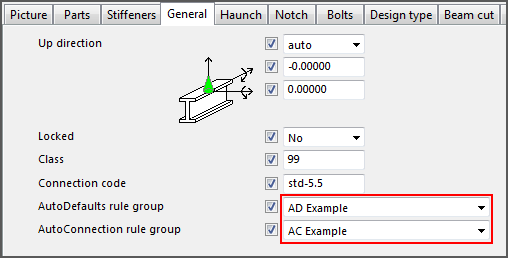 AutoConnection & AutoDefaults Example | Tekla User Assistance