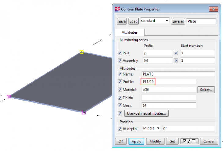 Handling Gage Material | Tekla User Assistance