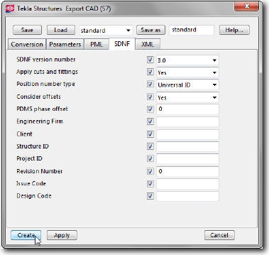 SDNF | Tekla User Assistance