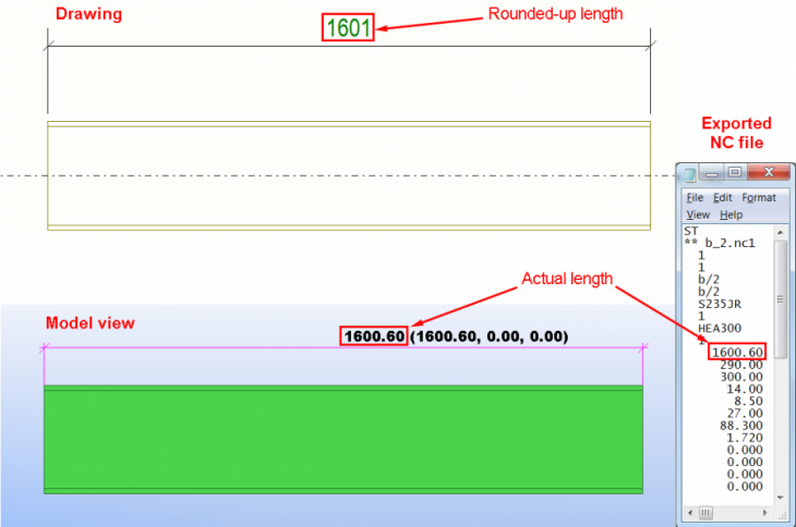Is there a possibility to round up dimensions in the exported NC files ...