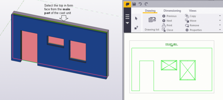 How to control the top-in-form face | Trimble User Assistance