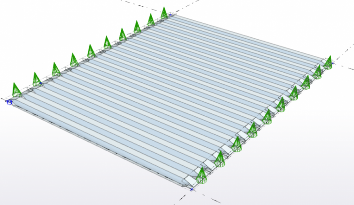 日鐵住金建材（株）製デッキプレート（EZ50、EZ75、HYPER）と床レイアウトを使った配置方法 | Trimble User Assistance