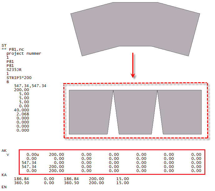 折板输出DSTV文件设置 | Trimble User Assistance