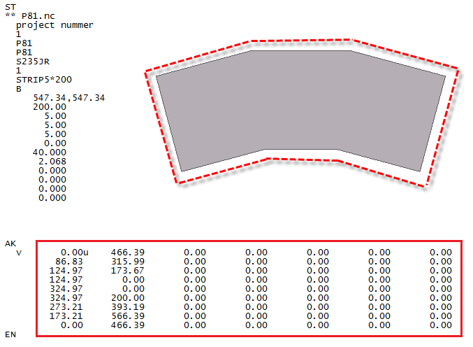 折板输出DSTV文件设置 | Trimble User Assistance