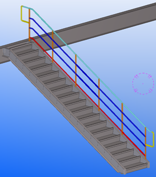 Handrail Dimensioning Tool | Tekla User Assistance