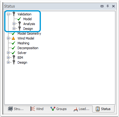I have validated the model but it is showing "?", saying validation has ...