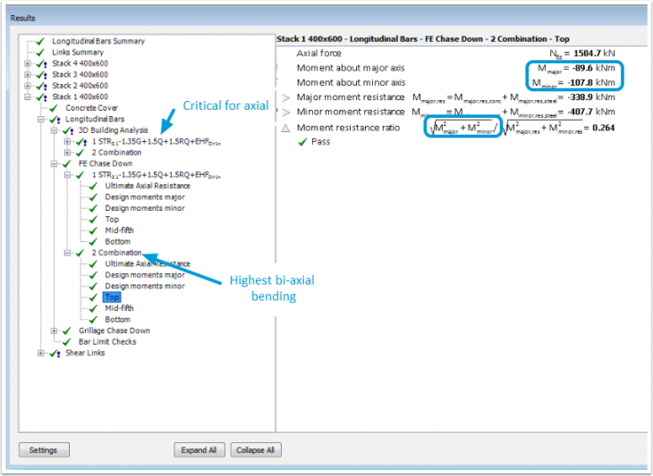 Why are the interactive design moments different to the graphical results and why can I not find ...