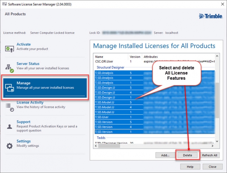 How do I move my license for Tekla Tedds and/or Tekla Structural ...