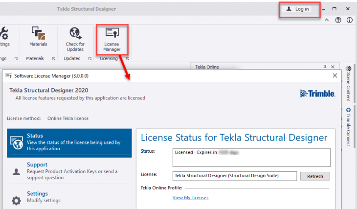 When using Tekla Structural Designer with Tekla Online Licensing why ...