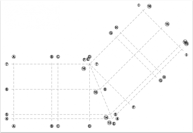 Renumbering grid lines after importing a dxf | Trimble User Assistance