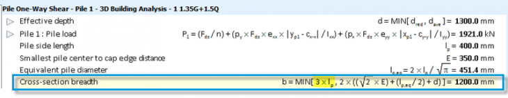Pile Cap Design - what is the Pile One-Way Shear check and how is the ...
