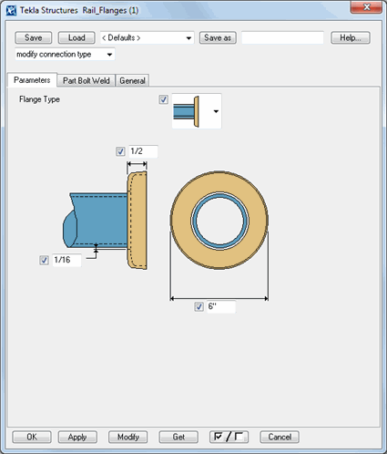 Rail Flanges | Trimble User Assistance