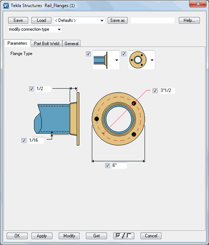 Rail Flanges | Trimble User Assistance