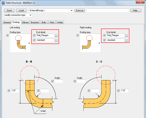 Rail Flanges | Trimble User Assistance