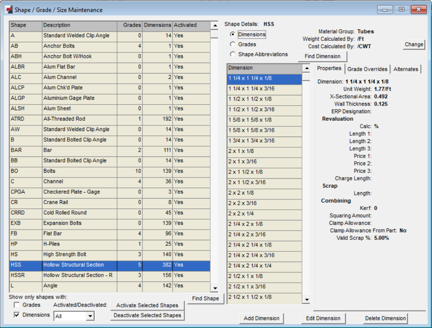 Manage dimensions | Tekla User Assistance