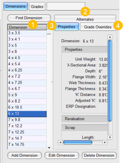 Manage dimensions | Tekla User Assistance