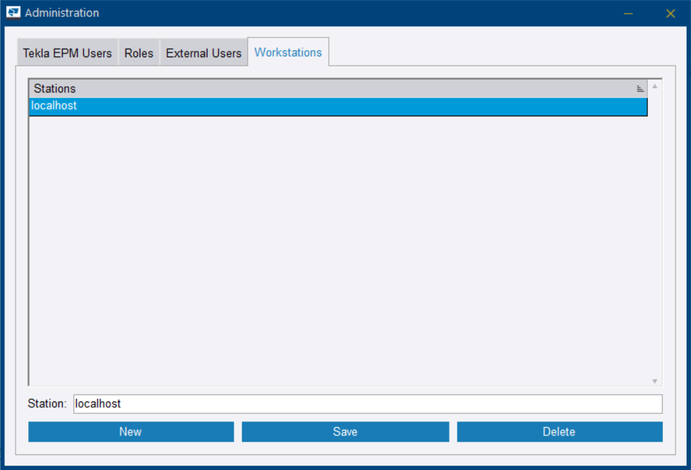 Manage Tekla PowerFab workstations | Tekla User Assistance