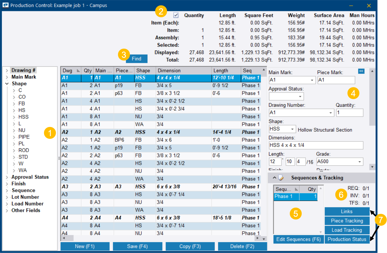 Open a production control job | Trimble User Assistance