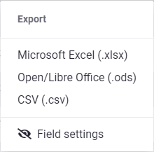Export load lists | Tekla User Assistance