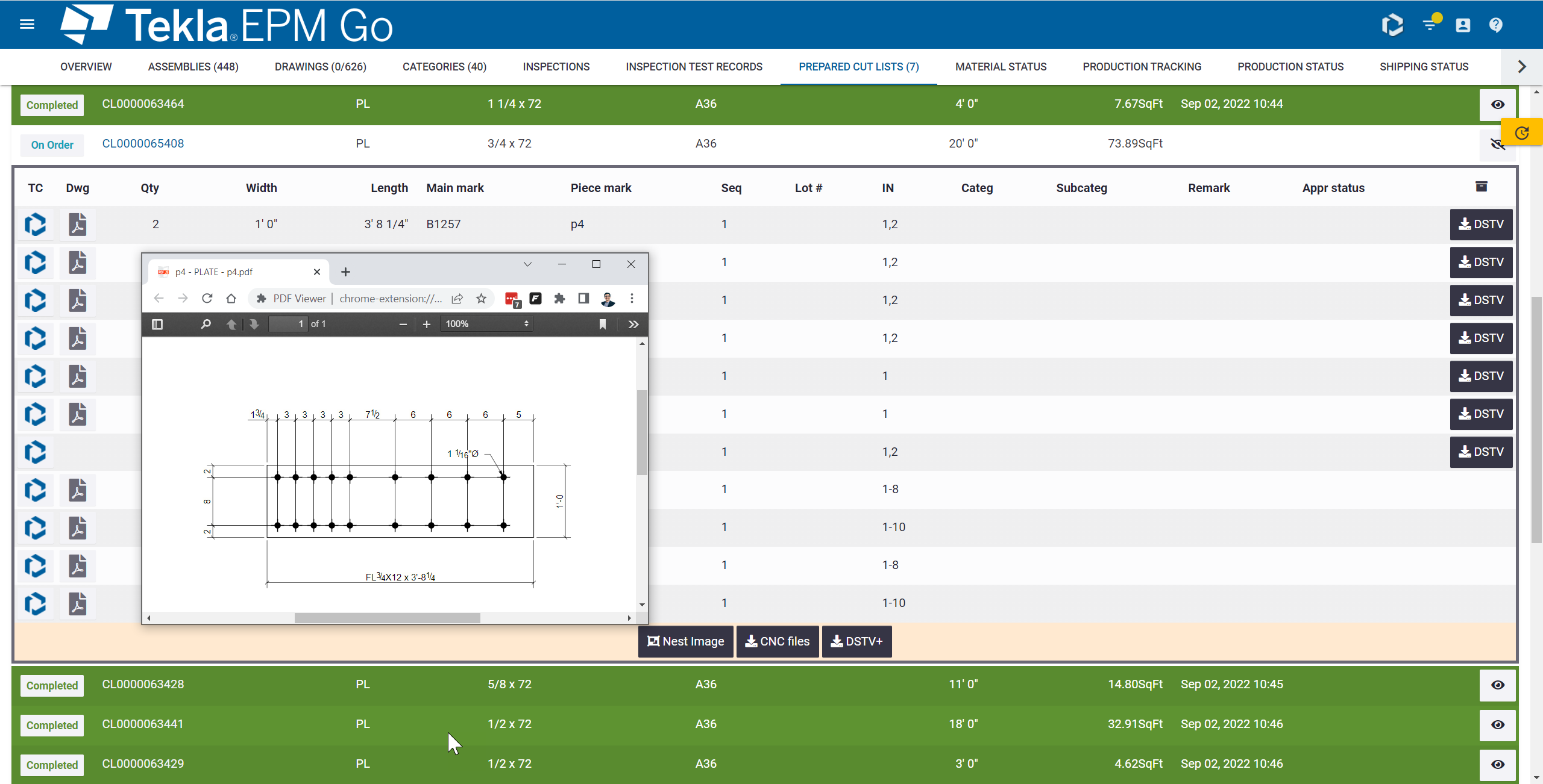 View and manage drawings | Tekla User Assistance