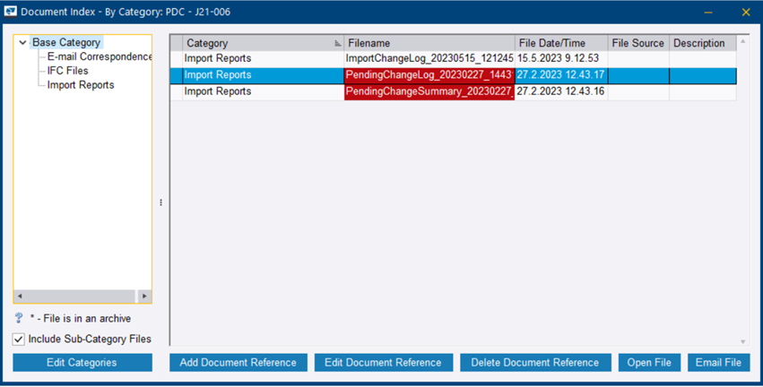 Manage files for a production control job | Tekla User Assistance