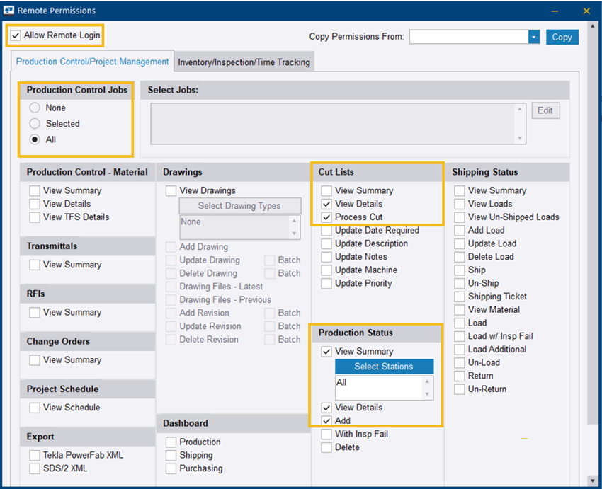 Define Permissions For External Multing And Nesting Integrations Trimble User Assistance