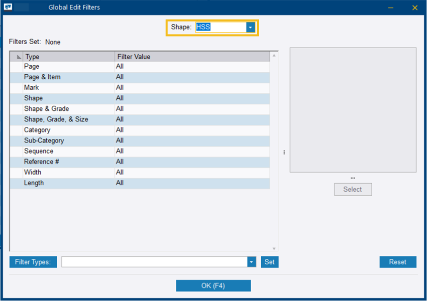 Modify the shape, grade, dimensions, or length of multiple requisition ...