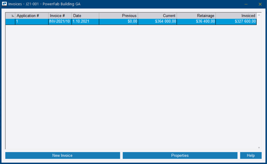 Manage invoices | Tekla User Assistance