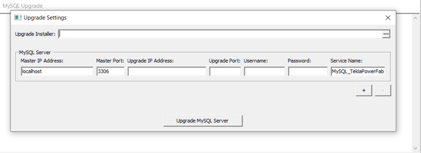Update MySQL version for Tekla PowerFab | Tekla User Assistance