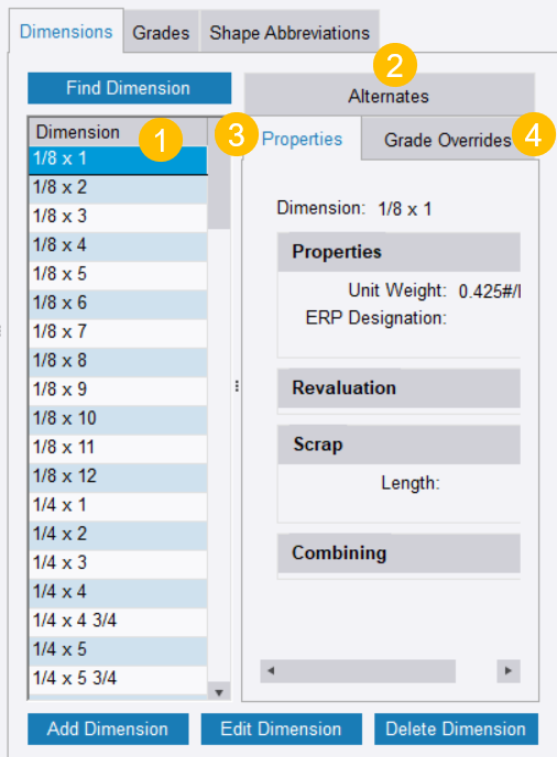 Dimensions | Tekla User Assistance