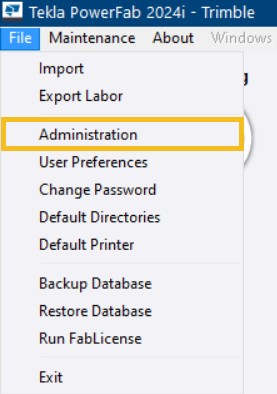 Manage Tekla PowerFab user permissions | Trimble User Assistance