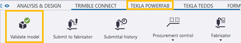 Tekla Structures: Validate model | Trimble User Assistance