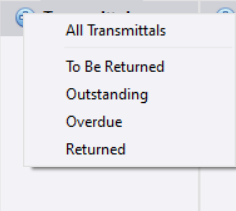 Modify transmittals | Trimble User Assistance