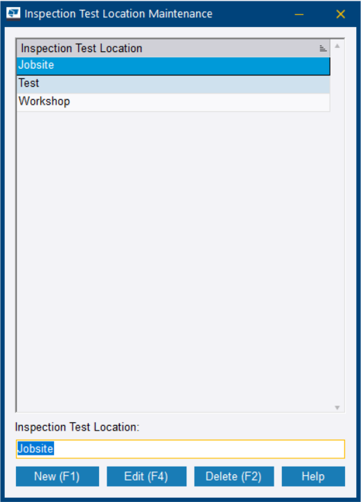 Manage inspection test locations | Trimble User Assistance