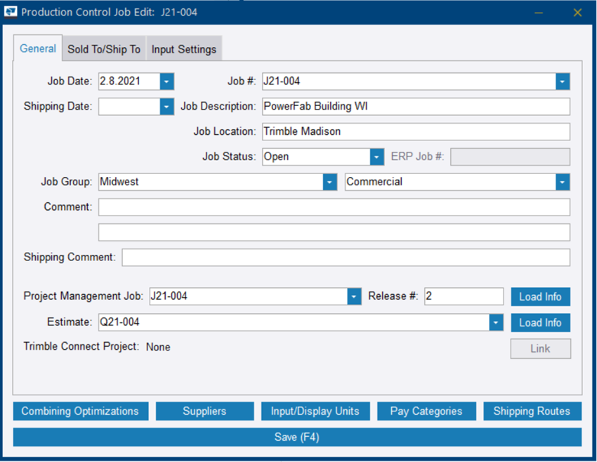 Import files to Tekla PowerFab | Trimble User Assistance