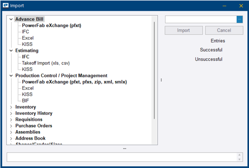 Import files to Tekla PowerFab | Trimble User Assistance