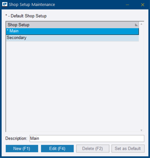 Change the default shop setup | Tekla User Assistance