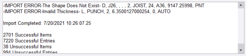 Import files to Tekla PowerFab | Trimble User Assistance